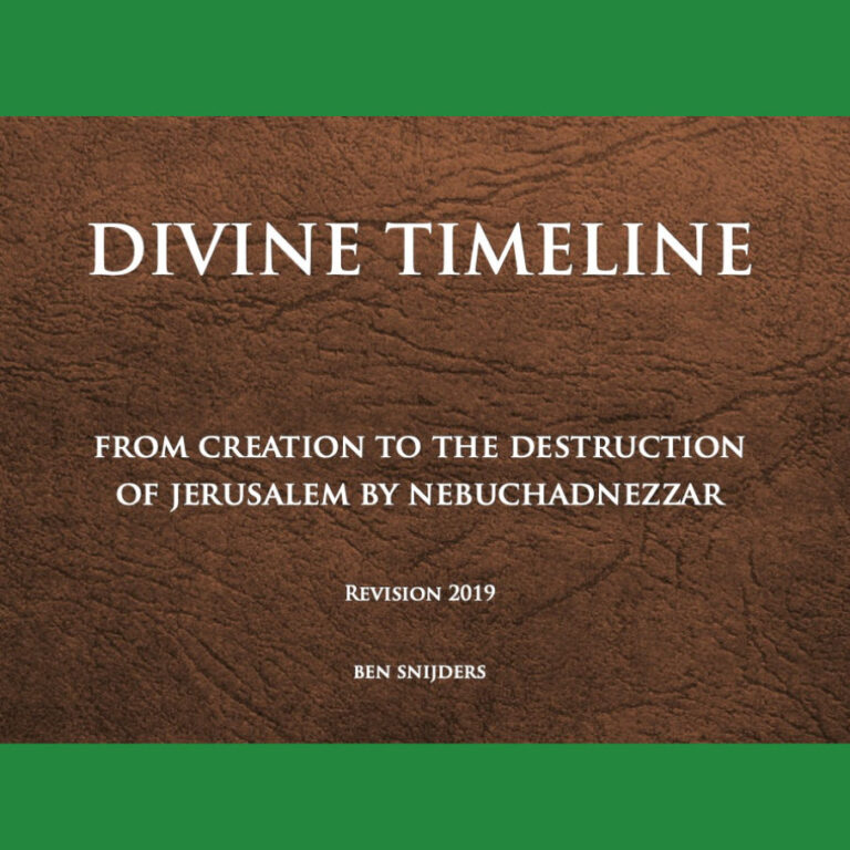 Divine Timeline - Creation-Schepping.info - Ben Snijders